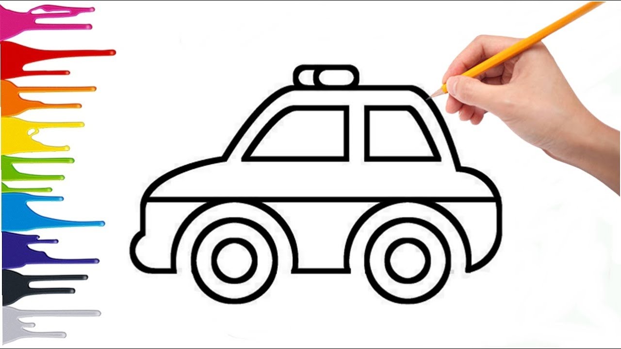 COMO DESENHAR UM CARRINHO SIMPLES E FÁCIL - YouTube