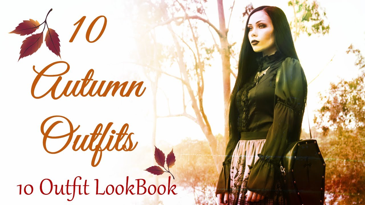 10 AUTUMN OUTFITS || 10 Goth Outfits Look Book - ReeRee Phillips - YouTube