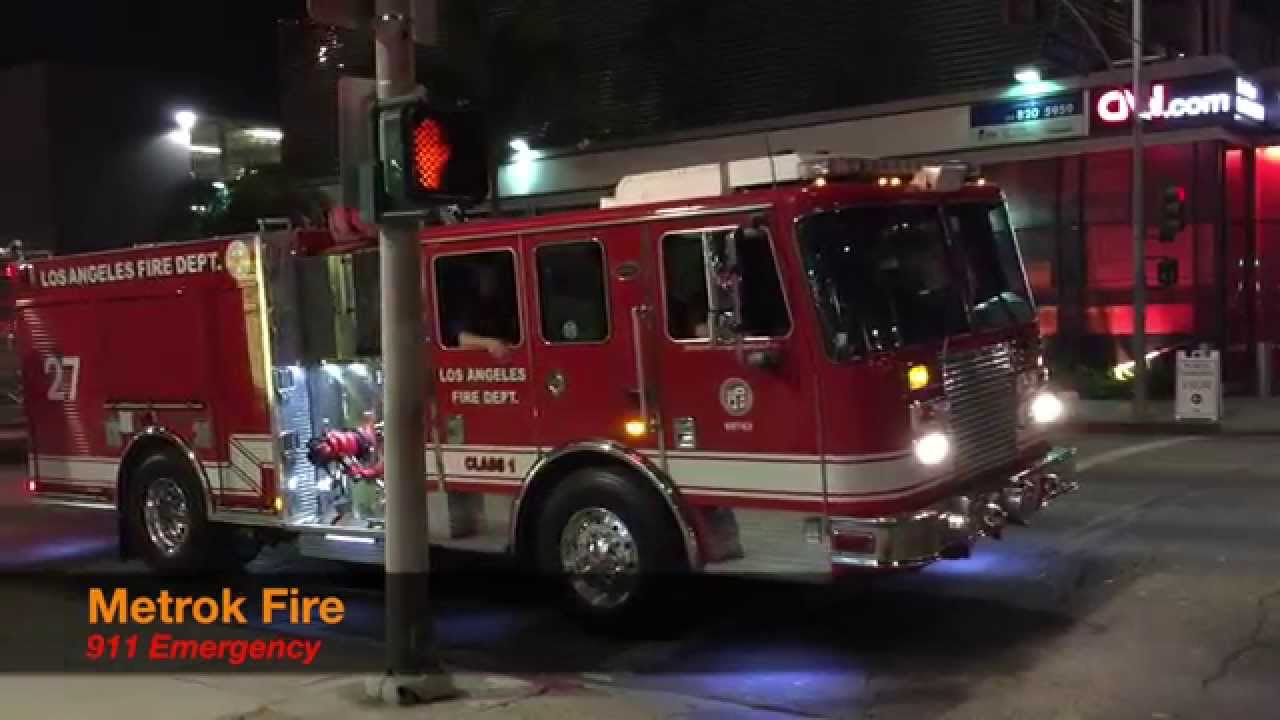 LAFD Fire Units Responding - YouTube