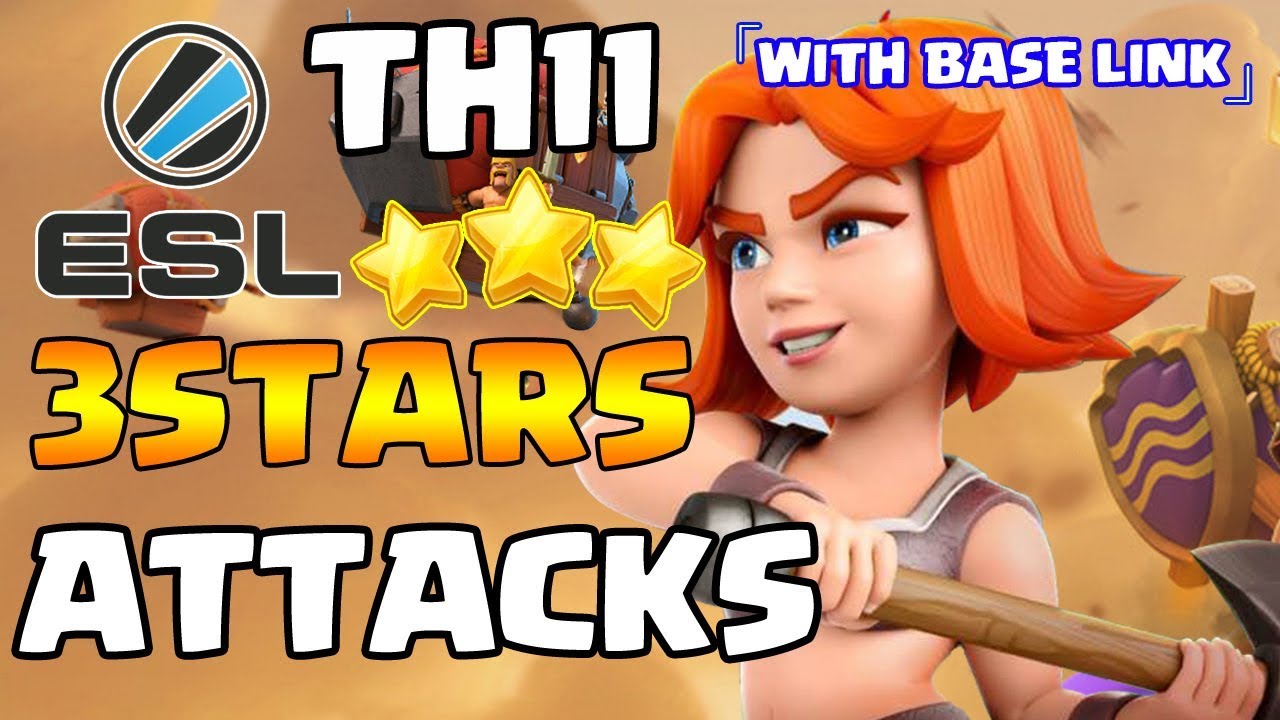 TH11 ESL Tournament attacks : How to become a TH11 master - YouTube