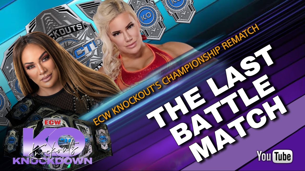 MAIN EVENT: ECW Knockout's Championship Match | ECW KNOCKDOWN August 14 ...