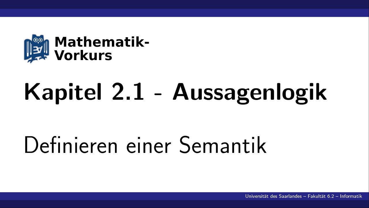 [K2.1] Definieren einer Semantik - YouTube