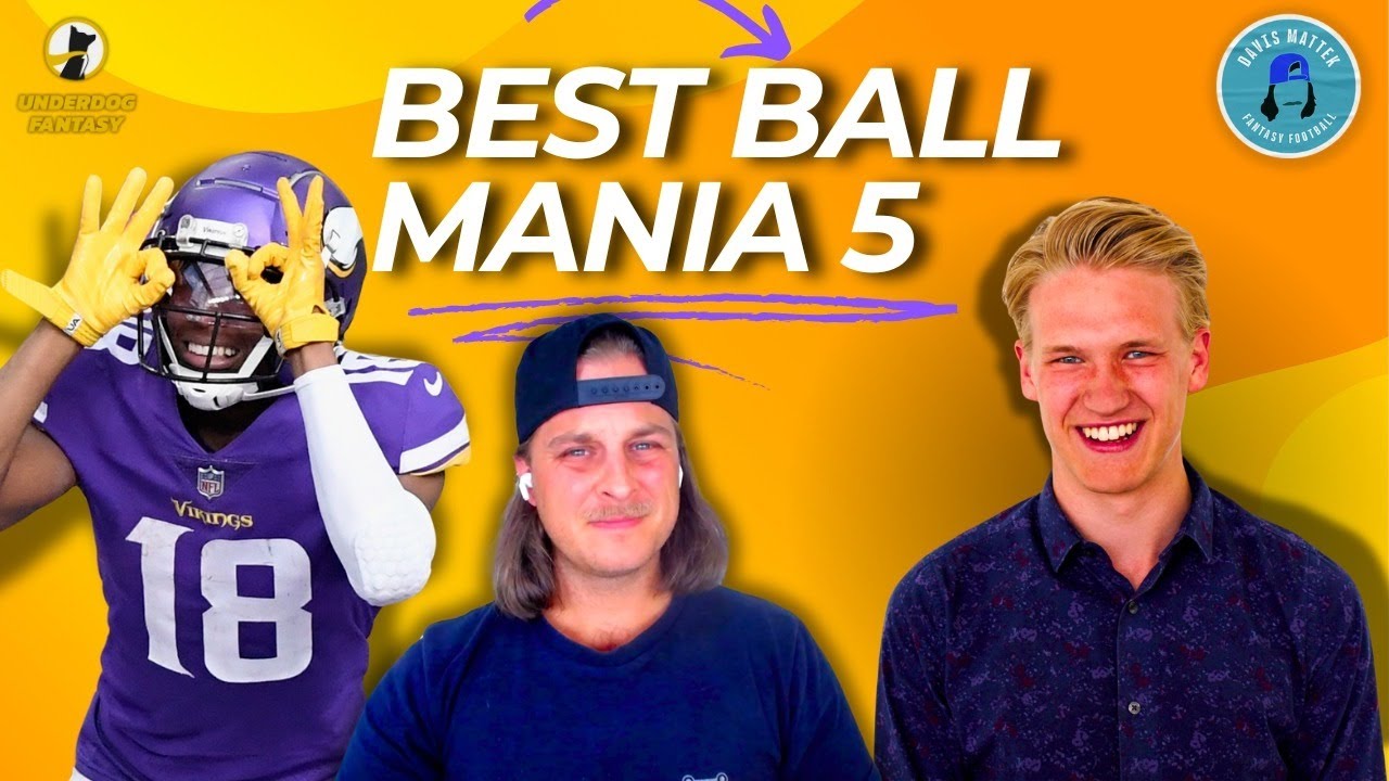 EXTREME Structure Best Ball Mania Drafts with Jakob Sanderson and ...