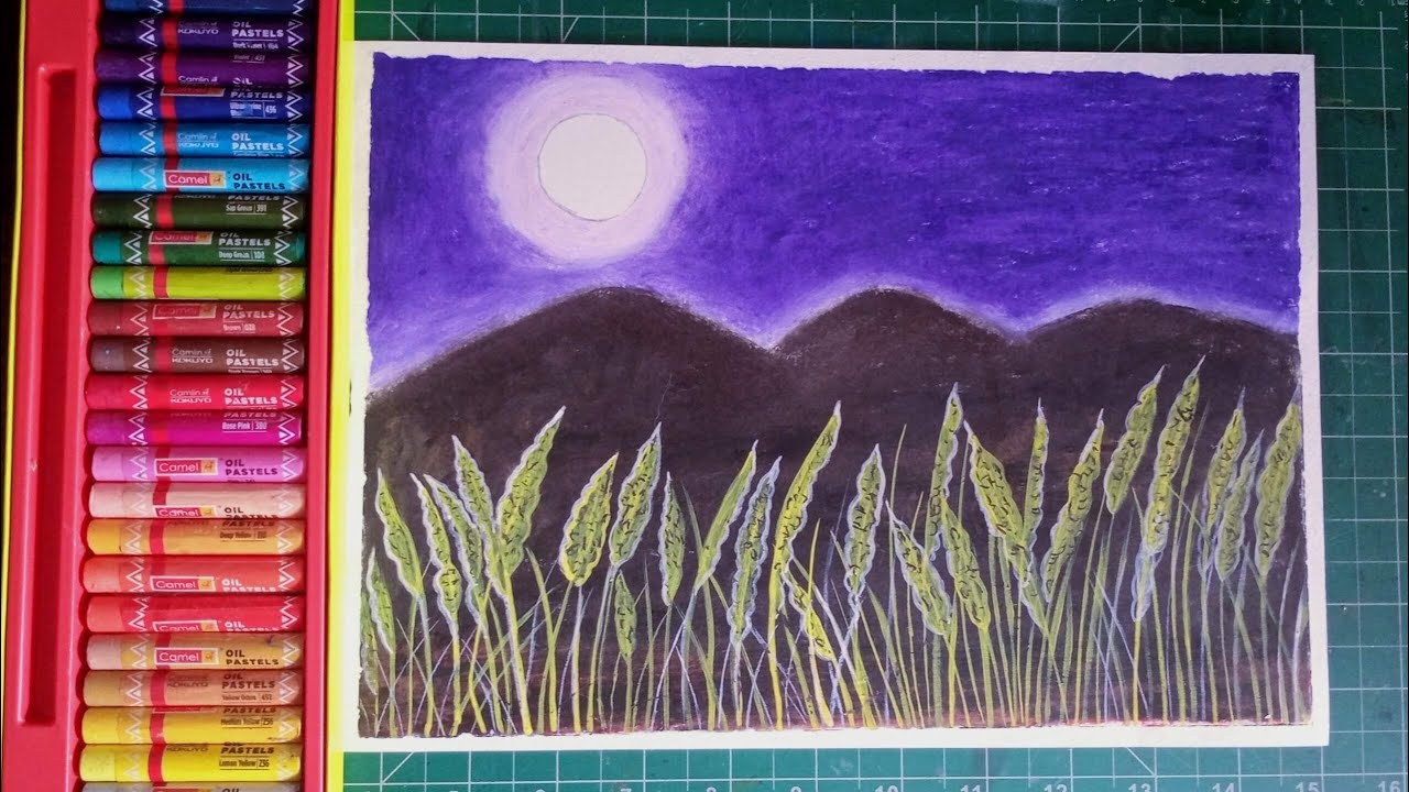 How To Draw Autumn Night Scenery, Step By Step For Beginners - YouTube