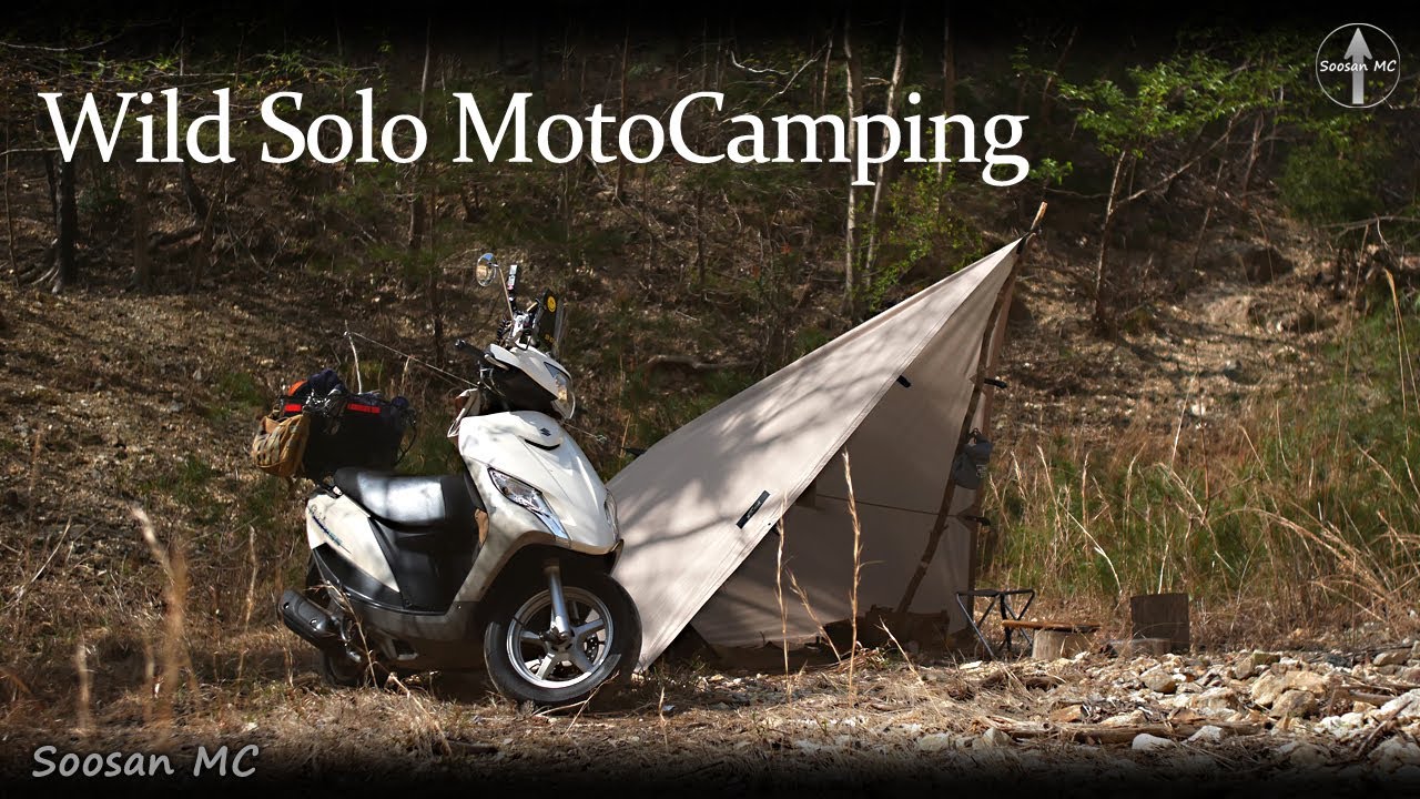 [MotoCamp] Catch the Passing Spring! Wild Camping Adventure on Scooter ...