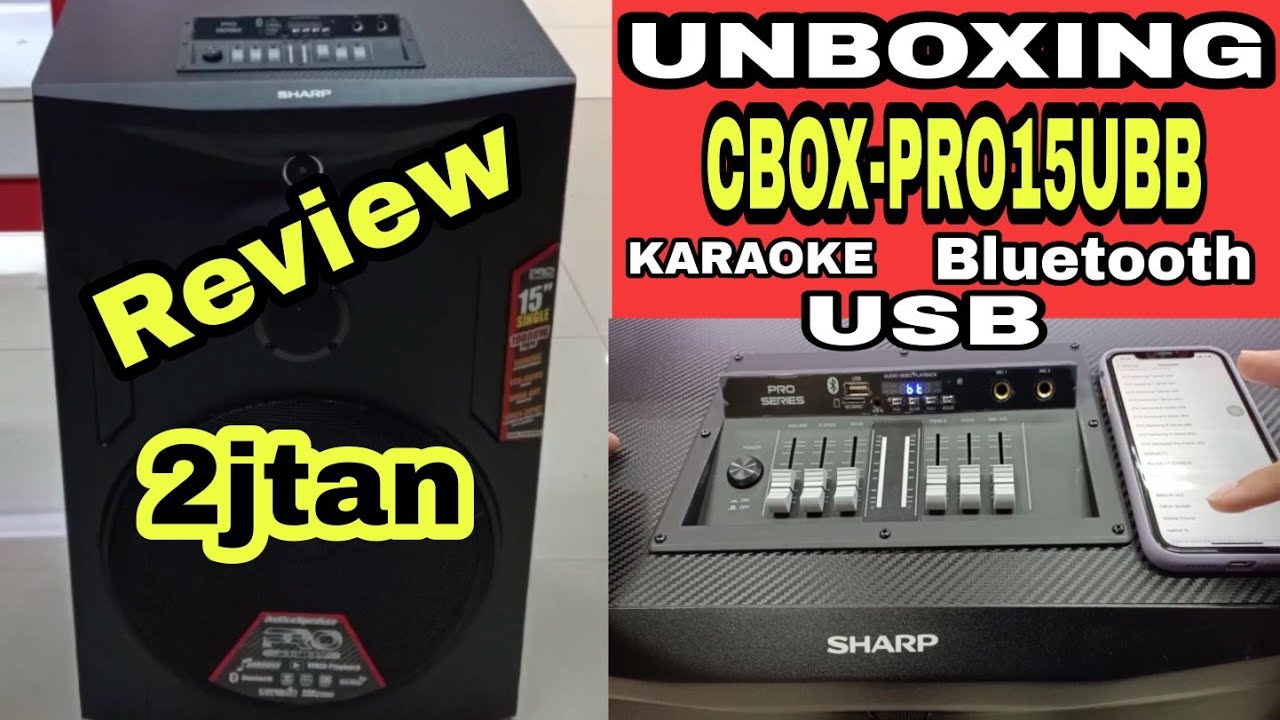 Speaker Sharp CBOX-PRO15UBB - YouTube