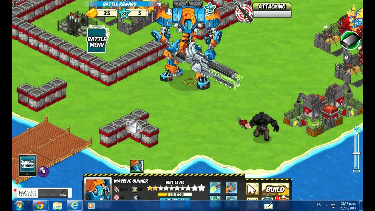Massive gunner mech - YouTube