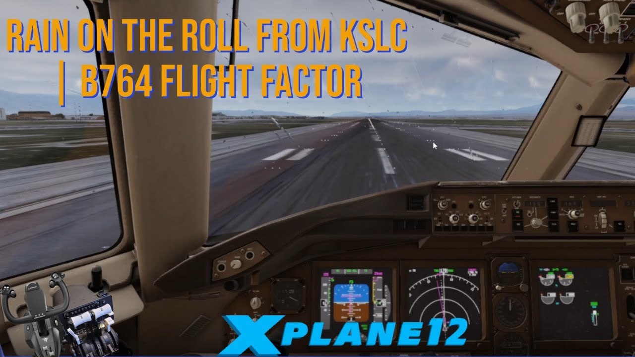 B764 | X Plane 12 | Departing SLC - YouTube