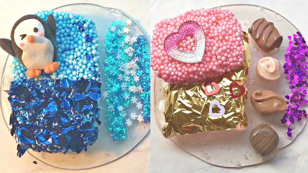 Oddly SATISFYING Video Compilation - Clay Slime Mixing (Making Butter ...