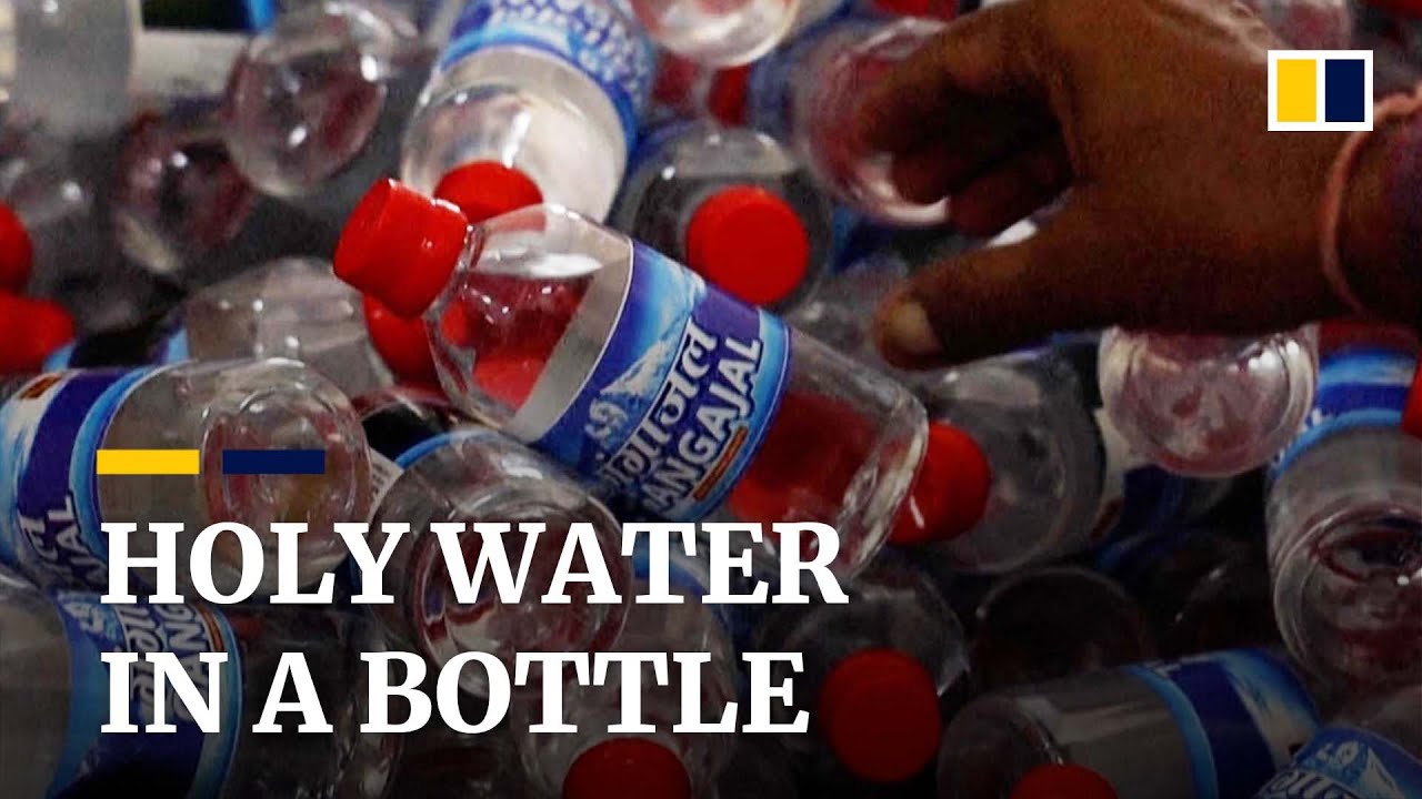 Holy Ganges river water bottled for millions across India - YouTube