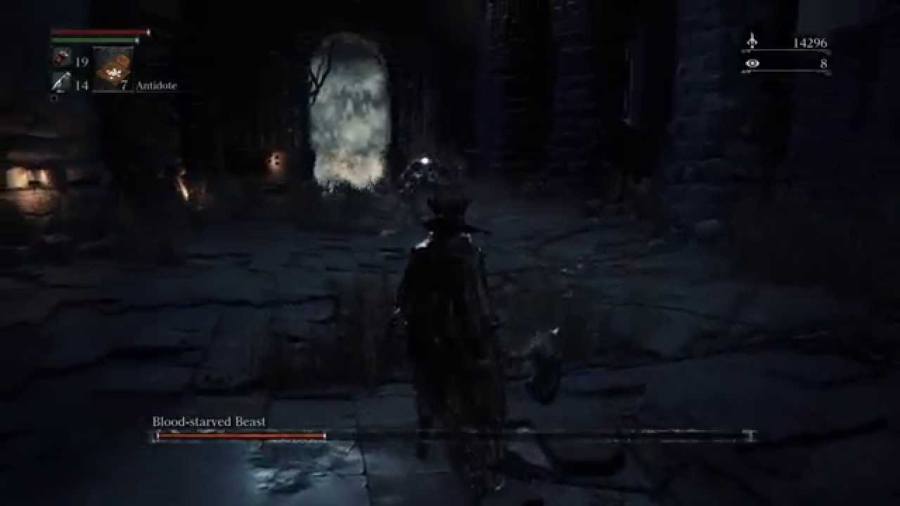 Bloodborne Gameplay- How to defeat Third Boss- Blood Starved Beast ...