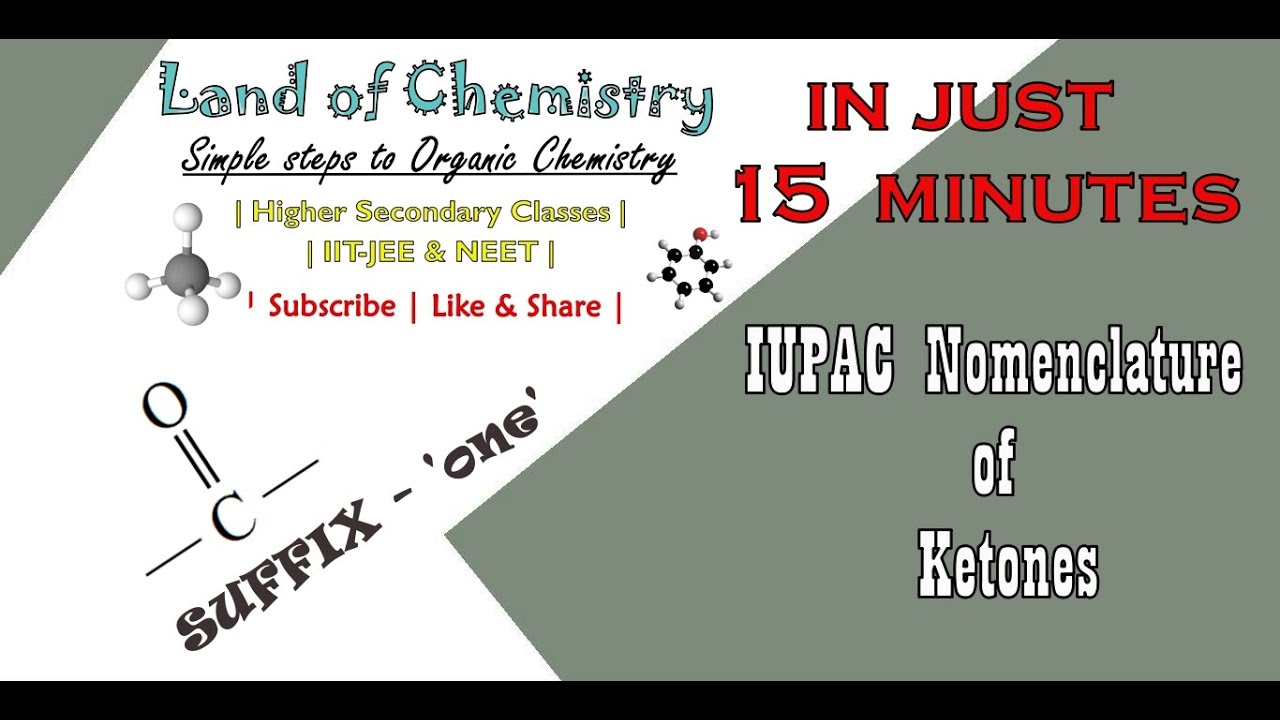 IUPAC Nomenclature Of Ketone Part-1 #chemistry Class 11 12, 49% OFF