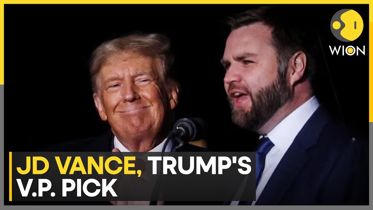 US elections 2024: Donald Trump announces JD Vance as Vice President ...