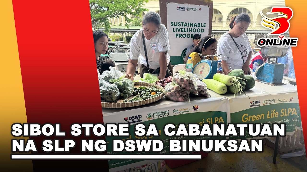 Sibol Store sa Cabanatuan na SLP ng DSWD binuksan - YouTube