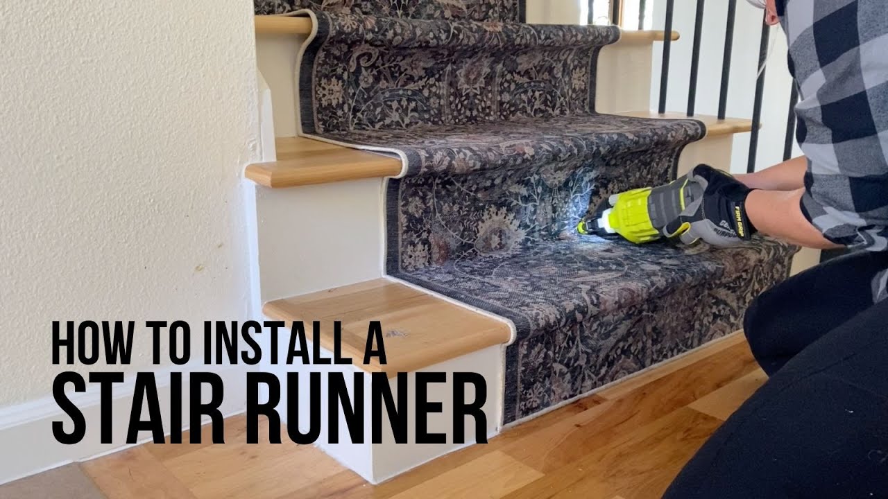 How To Install A Stair Runner - YouTube
