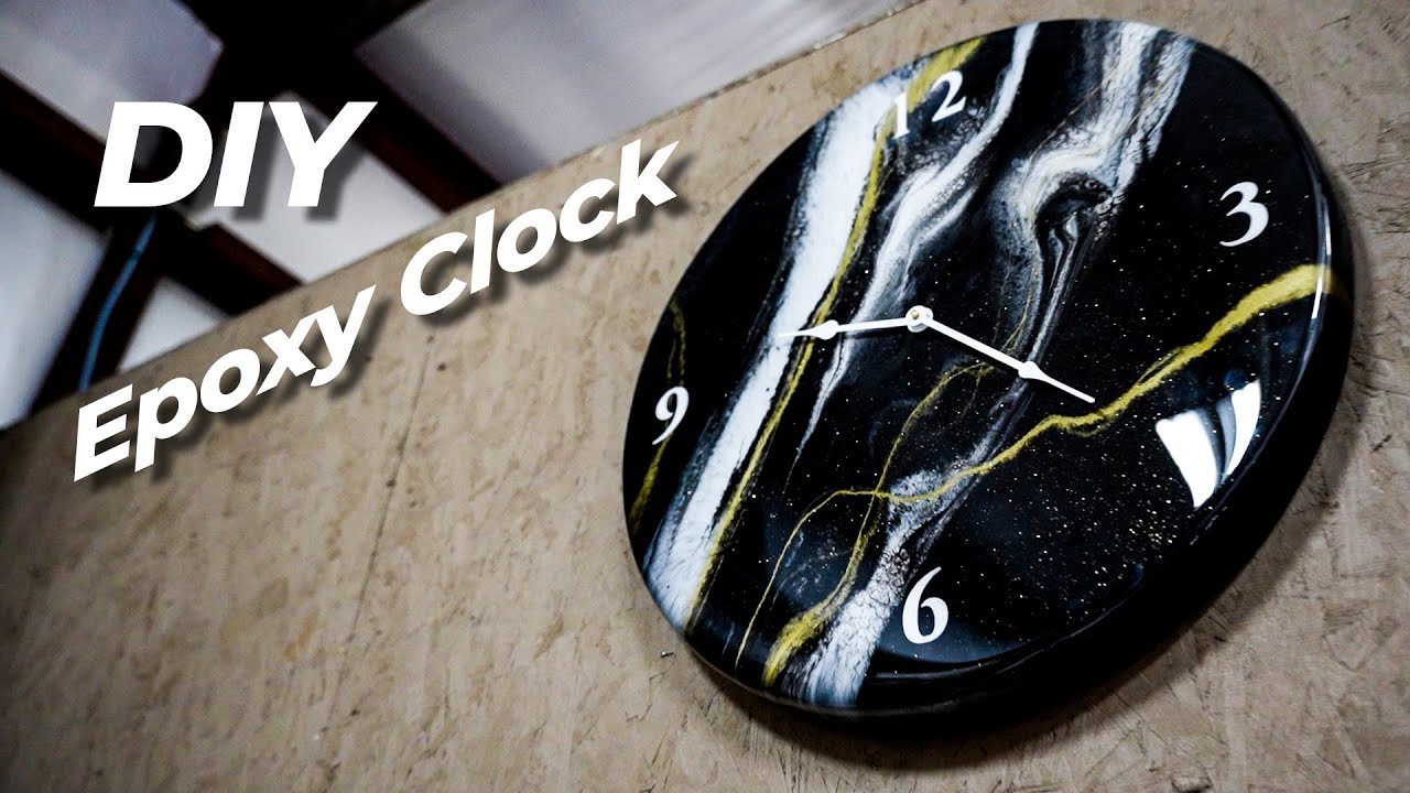 Epoxy Resin Art Clock Part 2 - YouTube