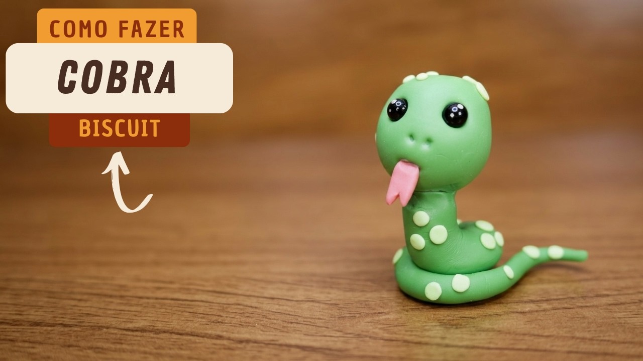 Como Fazer uma Cobra em Porcelana Fria [Biscuit/Clay] Passo a Passo 🐍 ...