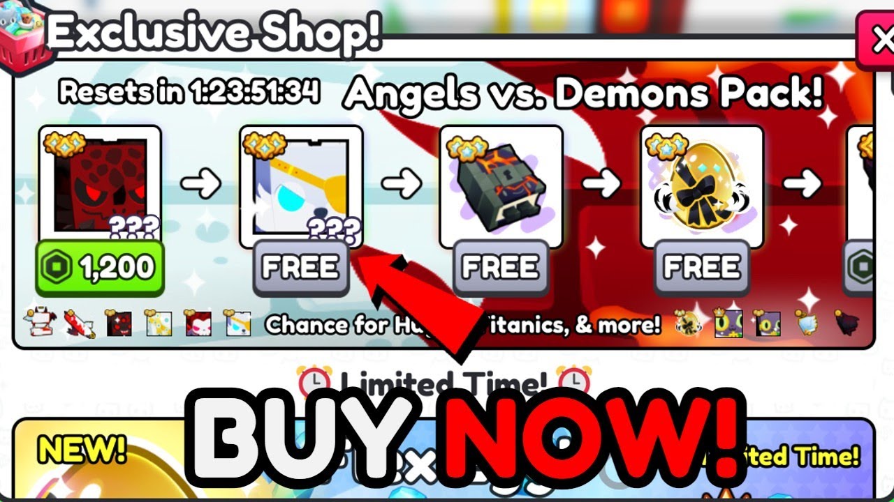 Buying The New Good Vs Evil Pack In Pet Simulator 99 - YouTube