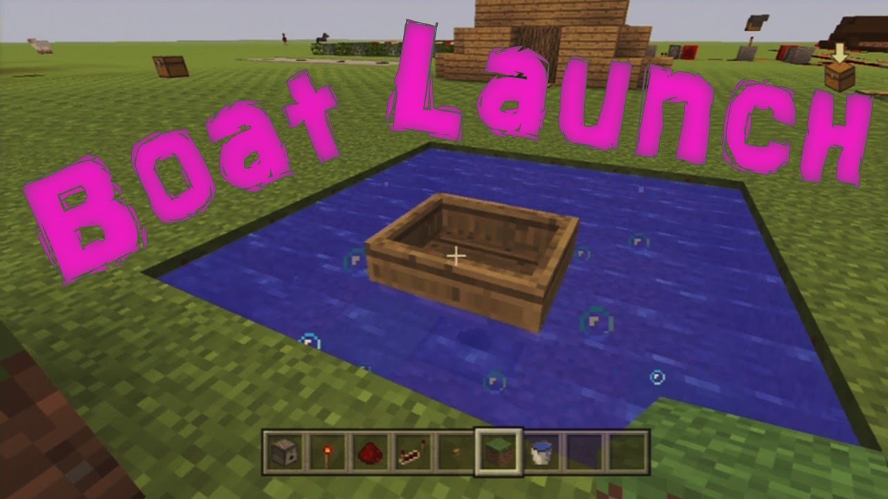 Minecraft Ps3 - Boat Launch Redstone Tutorial - YouTube