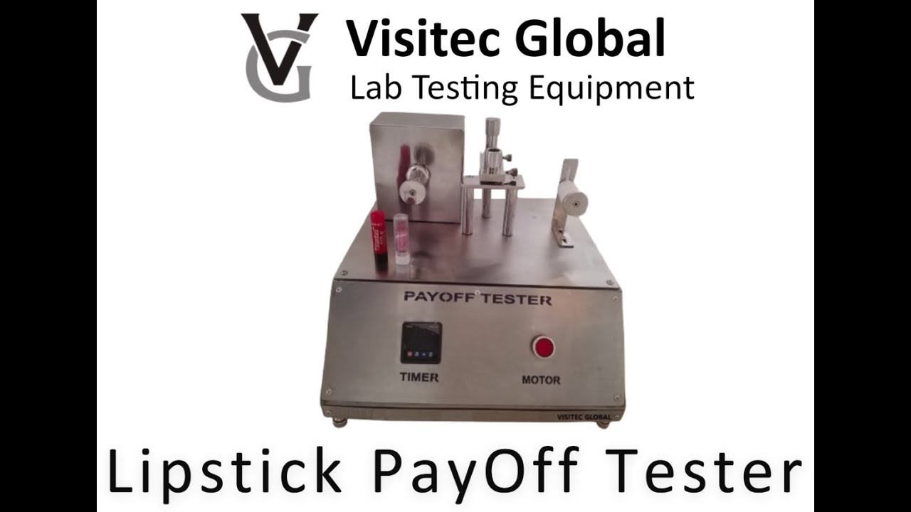 Lipstick Pay Off Tester | Visitec Global | Lab Testing Equipment - YouTube
