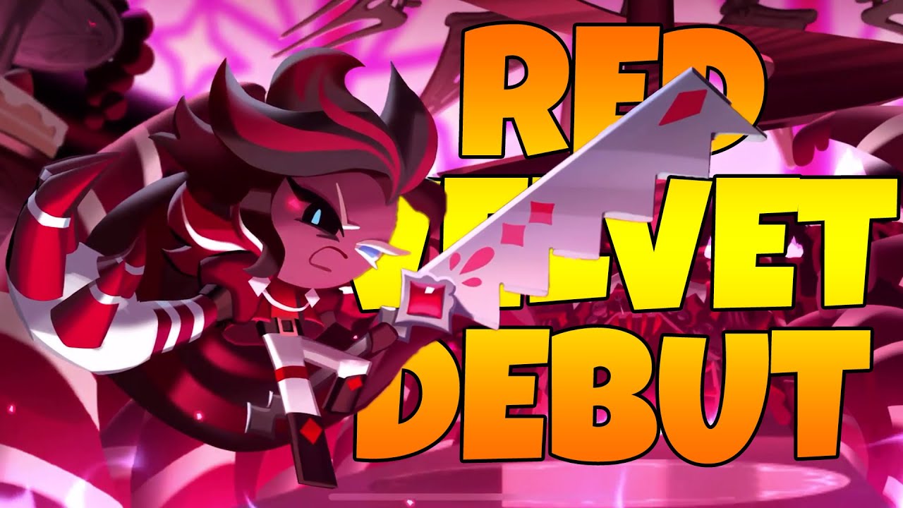 CRK RED VELVET COOKIE DEBUT Cookie Run Kingdom - YouTube