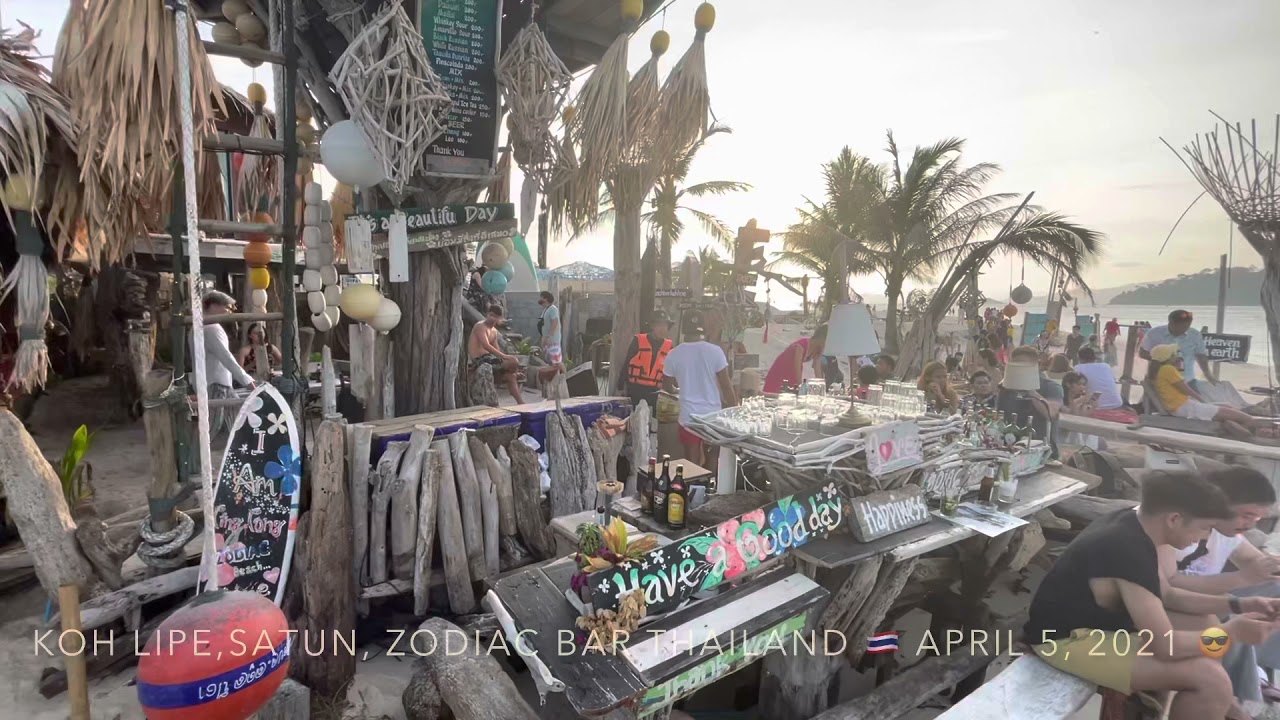 A tour of the Zodiac Bar at Koh Lipe Thailand 🇹🇭 - YouTube