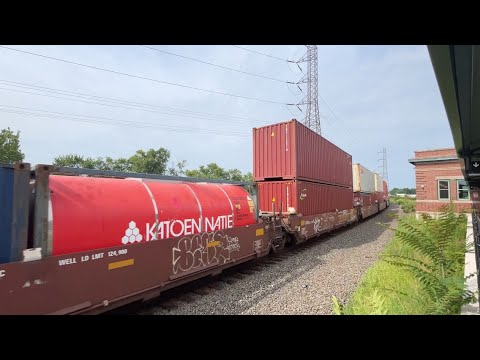 NS Bound Brook WB Stack train 21W - YouTube
