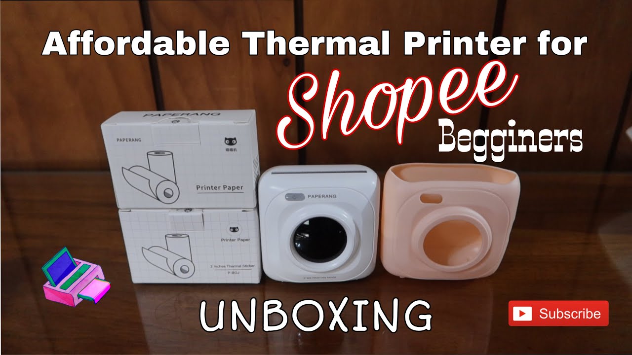 Unboxing Affordable Thermal Printer for Shopee Beginners :) - YouTube