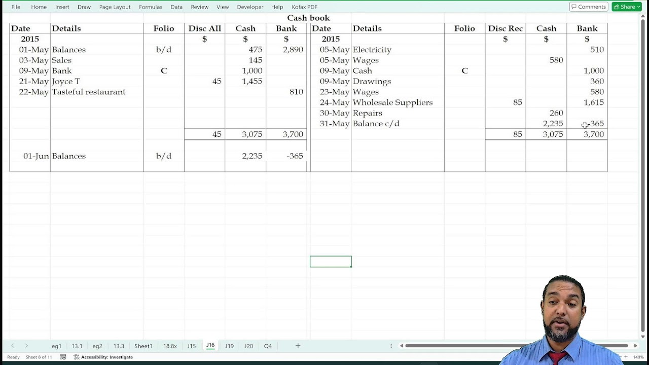 2025 04 07 - PoA F5 - Cash book PPQ - Day 2 - YouTube