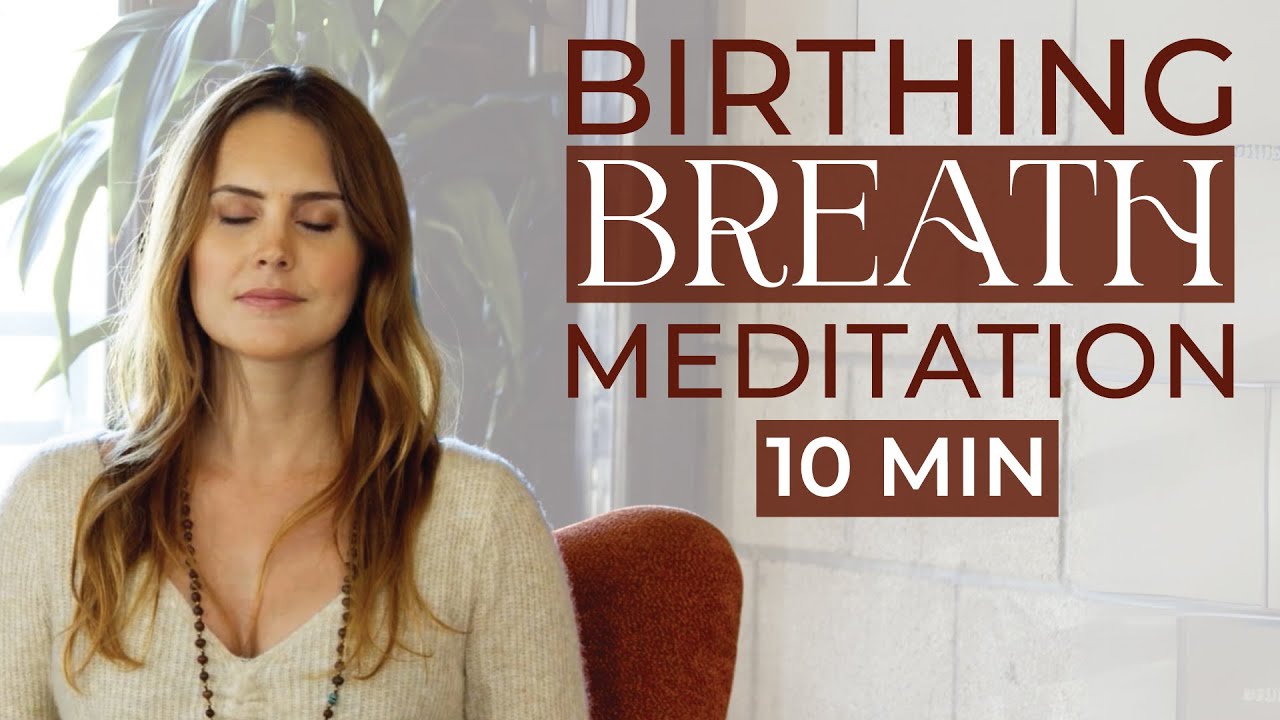 3rd Trimester Pregnancy Meditation 10 Min: Calm Birthing Breath - YouTube