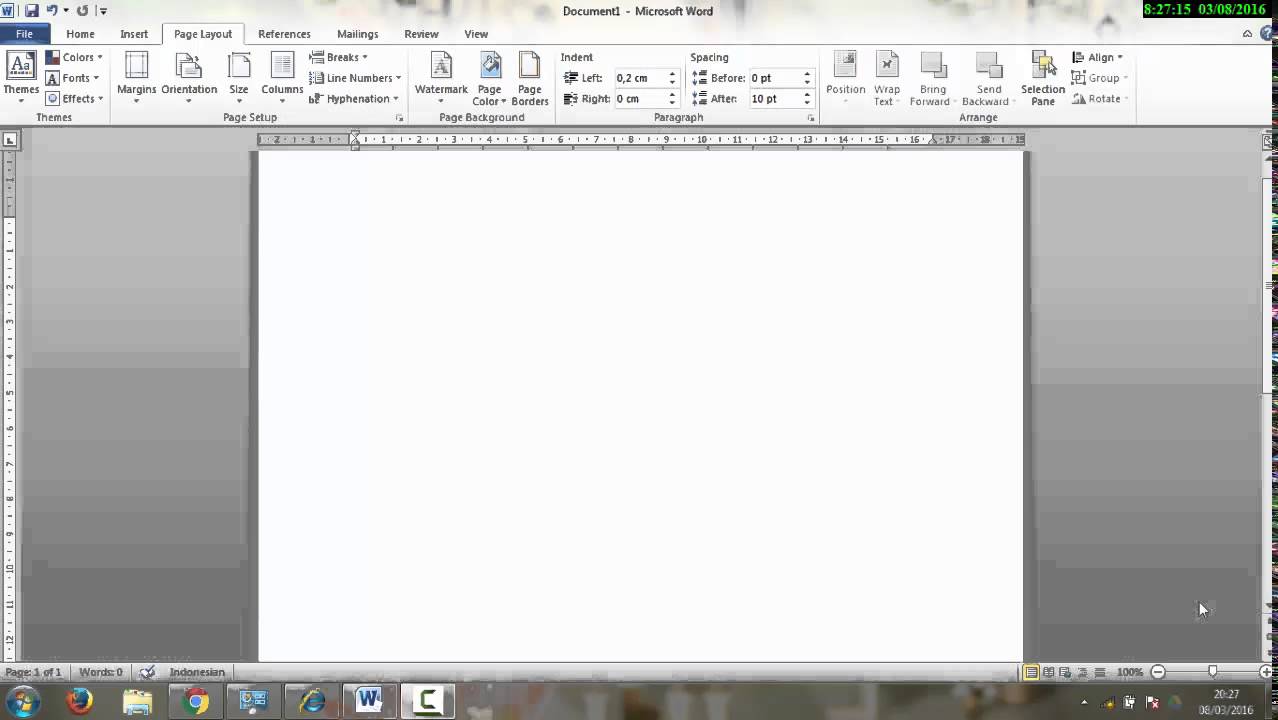 Tutorial Identation Microsoft Word 2010 - YouTube