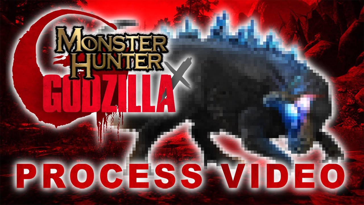 Godzilla x Monster Hunter Poster Process Video - YouTube