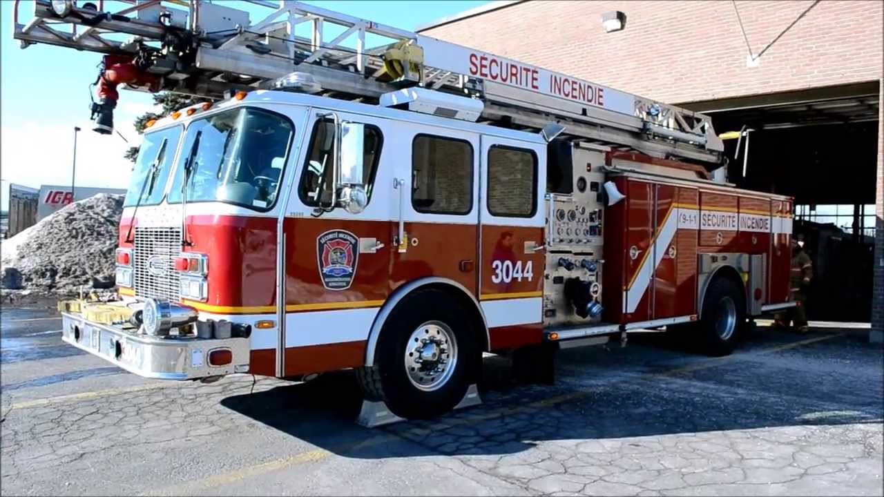 1999 E-ONE FIRE TRUCK LADDER 3044 - START UP - YouTube
