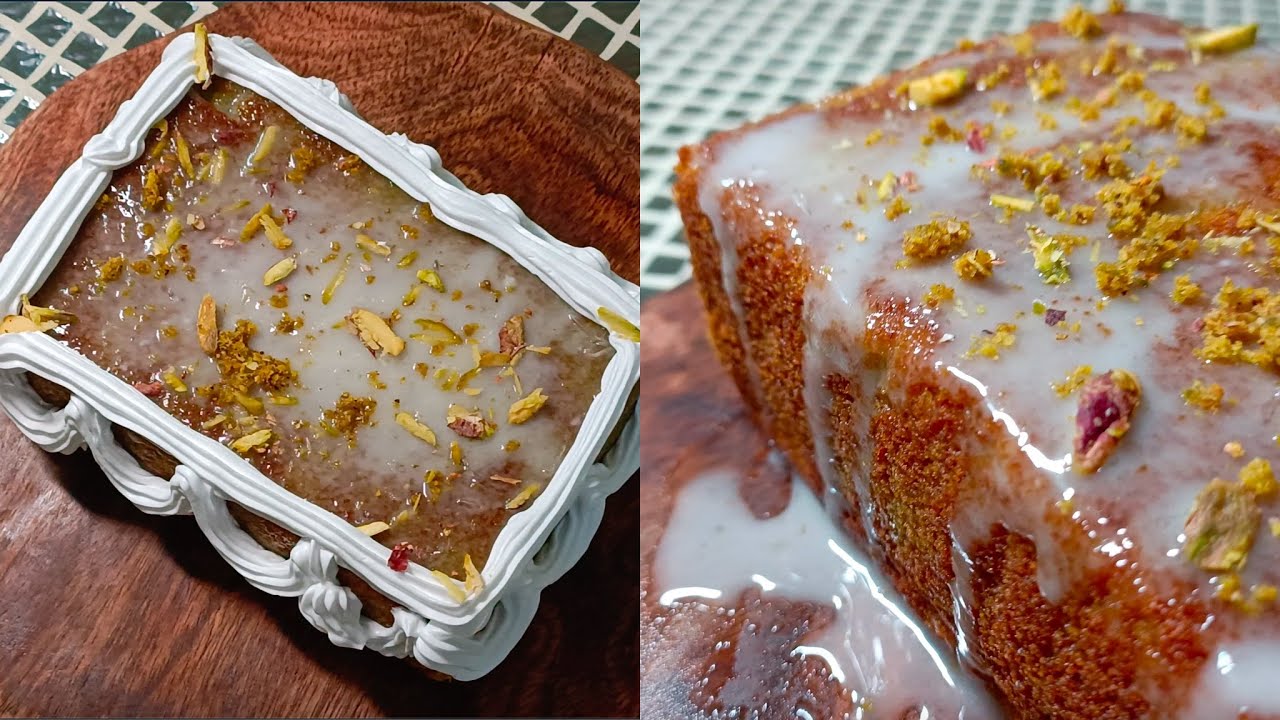 Super Soft Pista Lemon Glaze Cake | Beginner level Cake Recipe | # ...