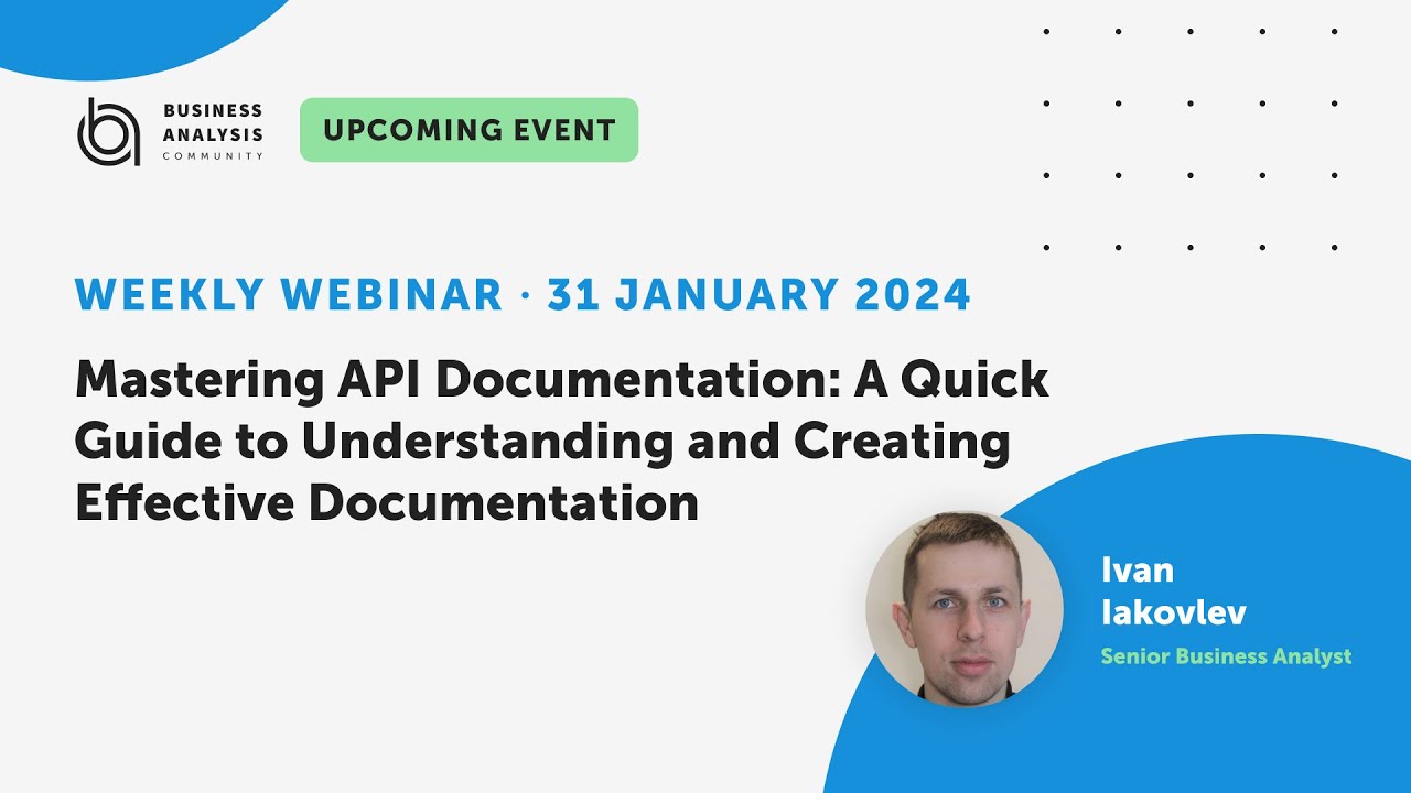 Mastering API Documentation: a Quick Guide - YouTube