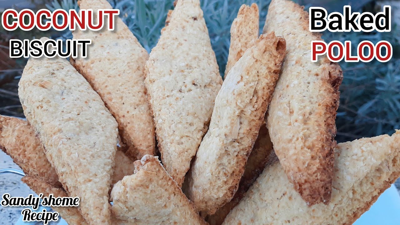 How To Make Ghana 🇬🇭 COCONUT BISCUIT/POLOO RECIPE/Bake POLOO BISCUITS ...
