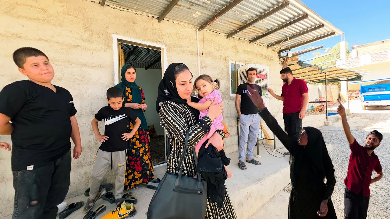 Najma , a young rural mother 🌾, lovingly caring for little Ava 👶💗, the ...