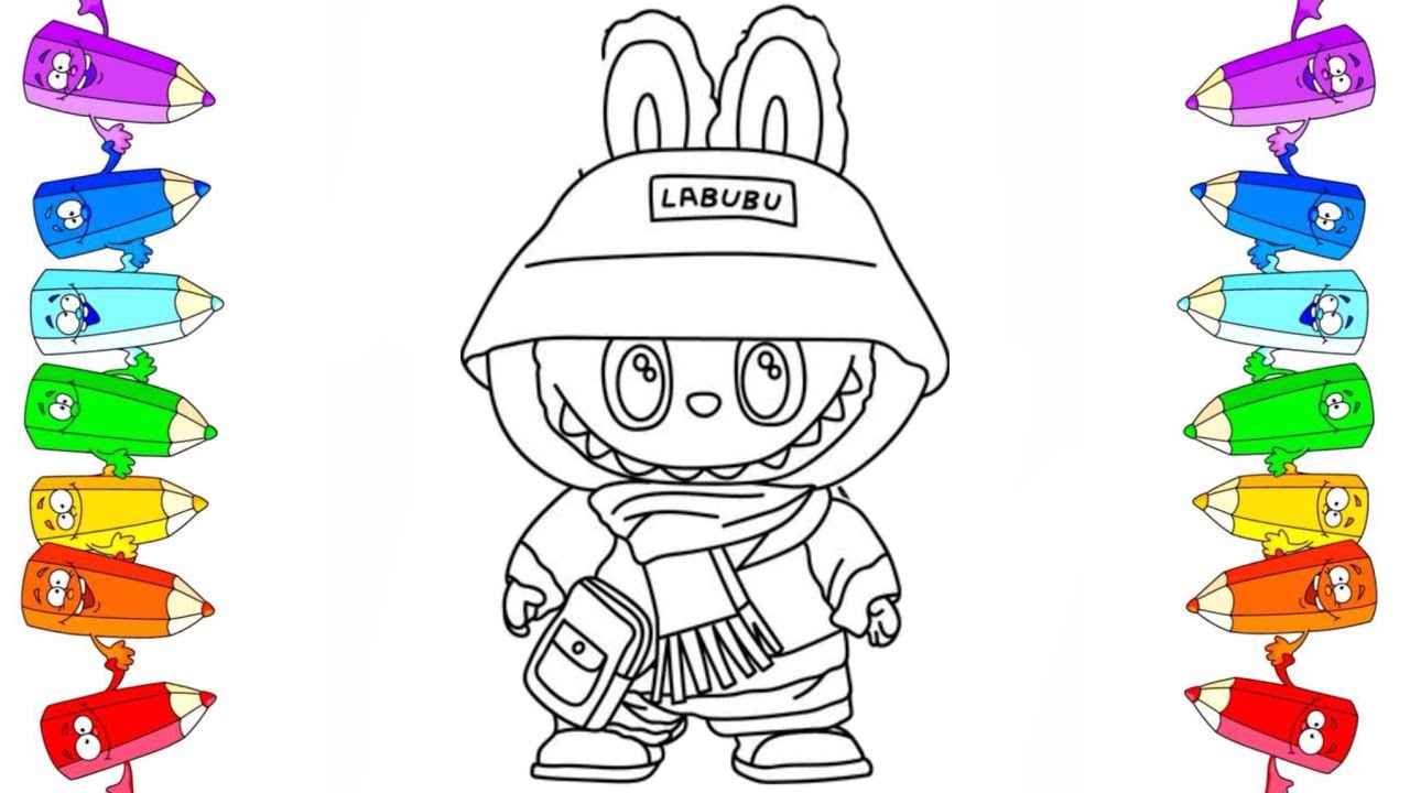 Labubu | Fall In Wild | Bunny | Лабубу | Drawing And Coloring | Step By ...