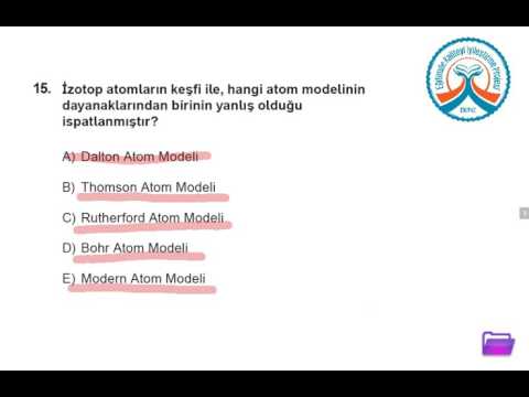 YGS KDS 2 Fen Bilimleri A Kitapçığı Soru 15