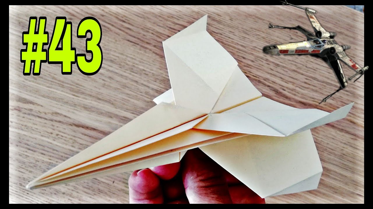 Como hacer una nave de STAR WARS de papel (x wind de la resistencia) 🚀 ...