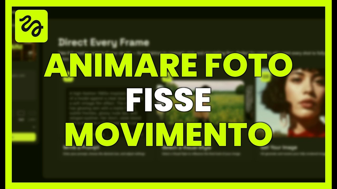 Animare foto fisse con movimento realistico - YouTube