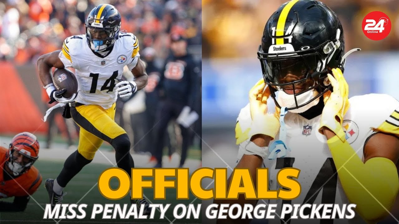 Officials Miss Penalty on George Pickens, Gift Bengals a Pick-Six in ...