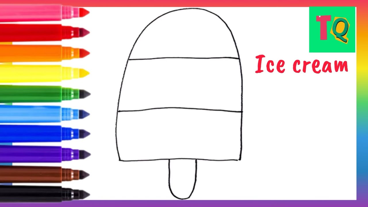 How to draw a Ice Cream step by step || Ice Cream Drawing || Drawing ...