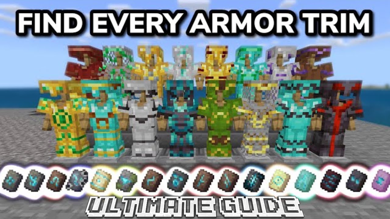 Ultimate Guide: All 19 Armor Trims & Their Locations In Minecraft 1.21 ...