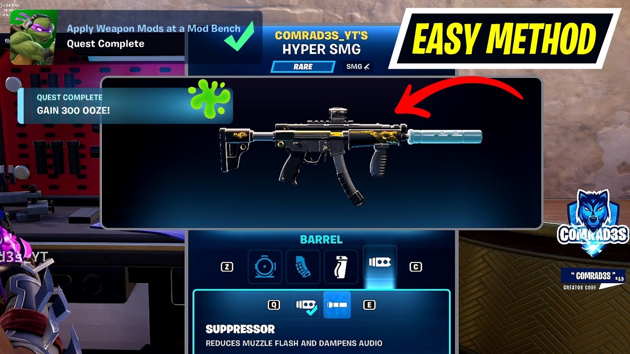 How to EASILY Apply Weapon Mods at a Mod Bench Fortnite - YouTube