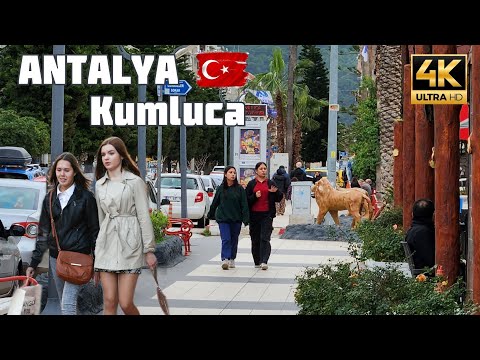 Walk in Antalya/Kumluca 2024 | Local Bazaar, City Center | 4K 60 Fps