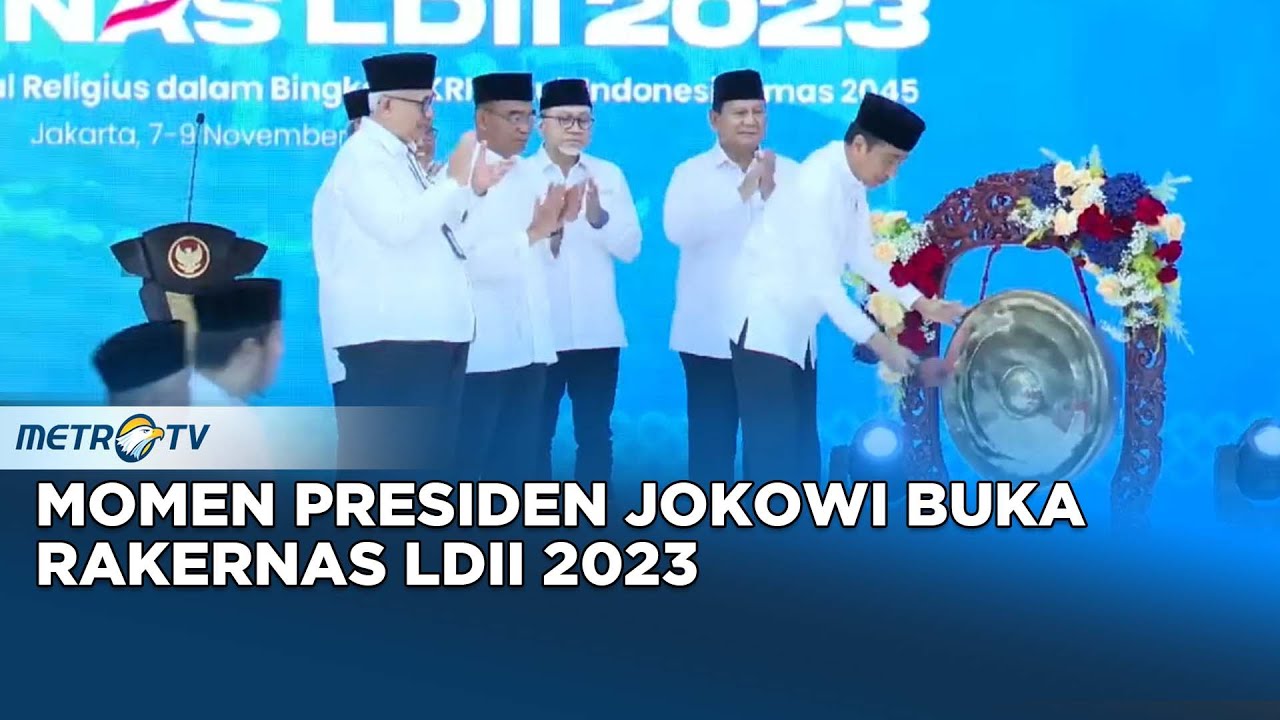 Presiden Jokowi Resmikan Pembukaan Rakernas LDII 2023 - YouTube