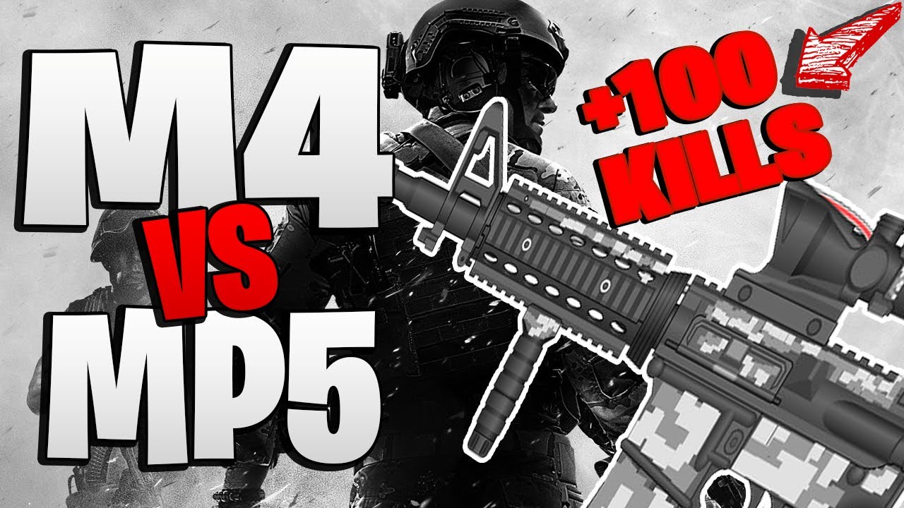 Call of Duty m4 vs mp5 - YouTube