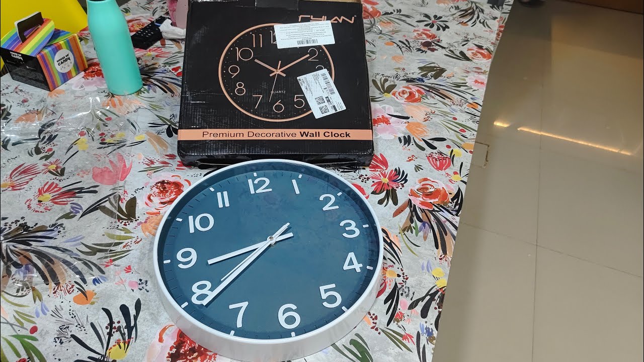 Claiez Rylan Wall Clock Unboxing - YouTube