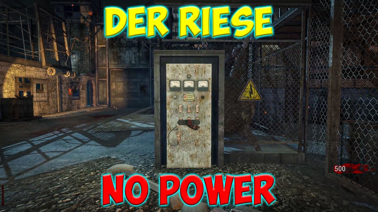 Der Riese. No Power. Call Of Duty Black Ops Zombies - YouTube